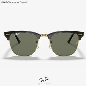 Ray-Ban | Accessories | Nwot Rayban Clubmaster Gold Black | Poshmark